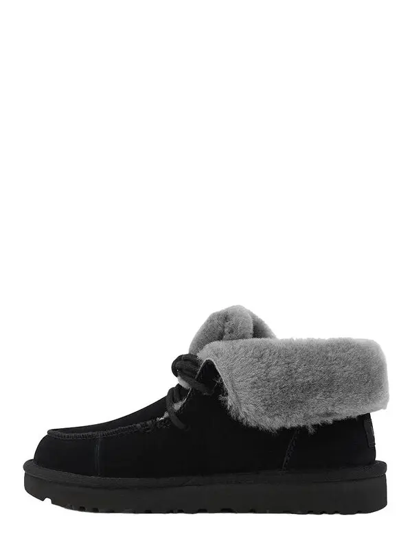UGG Diara Lacing Fleece Lined Boots - Black