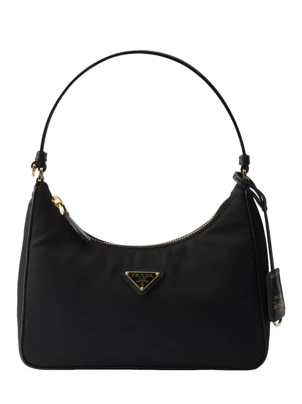Prada Re-nylon And Saffiano Mini Bag - Black