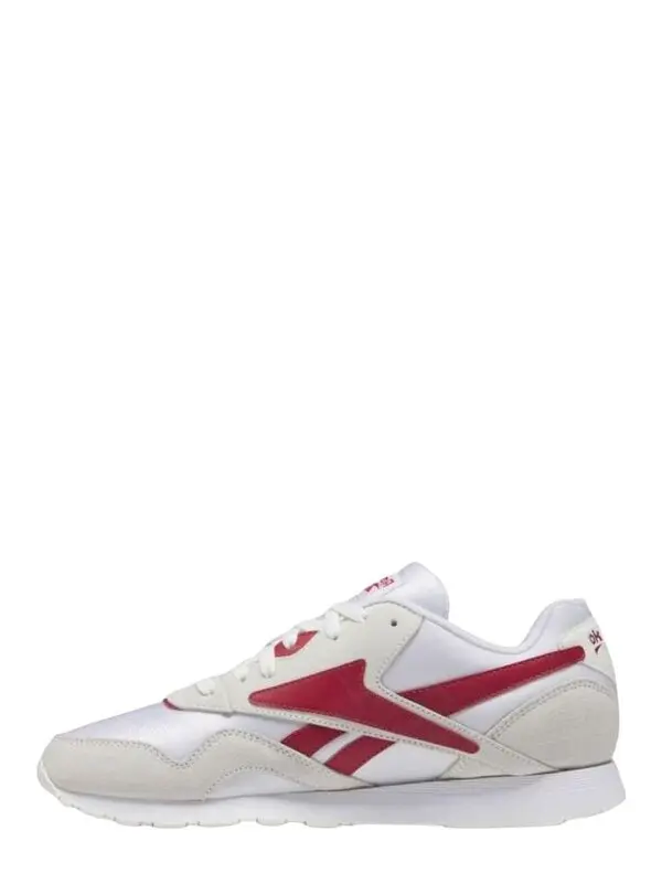 REEBOK Classic Nylon Plus 1994 Athletic Shoes - White/grey/red