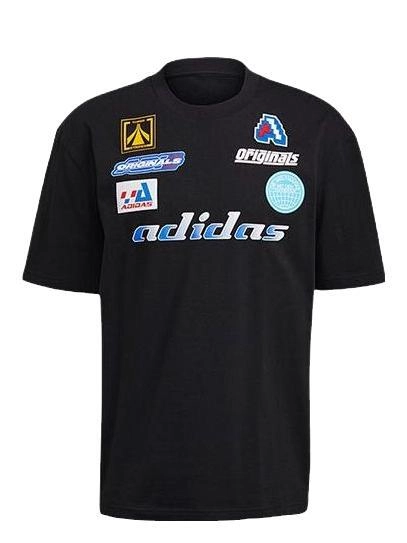 Adidas Originals Printed Short Sleeve T-shirt - Black