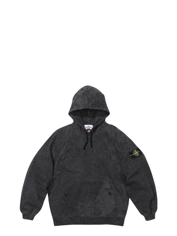 Supreme X Stone Island Fw23 Week10 Hoodie - Black