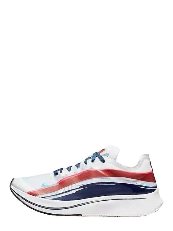 Nike Zoom Fly Sp Graphic Streaks Running Sneakers - White/blue Fury-black
