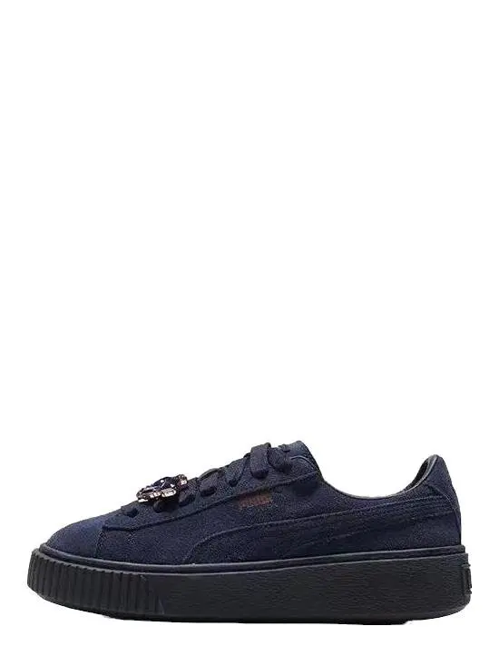 PUMA Suede Platform Gem Sneakers - Blue