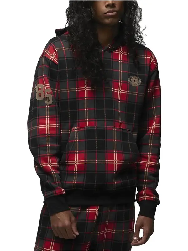 JORDAN Holiday Hoodie Sweatshirt - Gym Red Green/multi-color