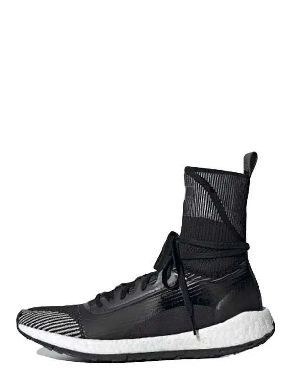 Adidas Stella Mccartney X Pulseboost Hd Mid 'utility Sneakers - Black