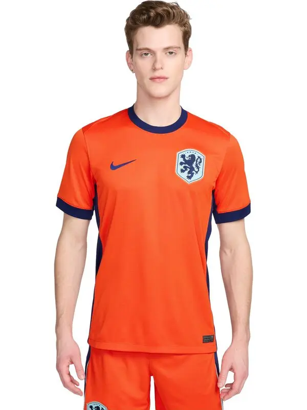 Nike Netherlands 24/25 Stadium Home Replica Soccer Jersey - Orange