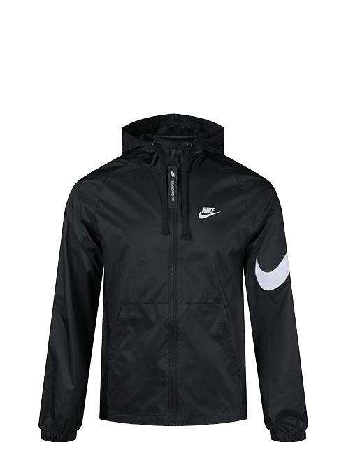 Nike Swoosh Full-zip Hooded Jacket - Black