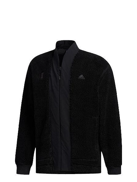 Adidas Splicing Polar Fleece Zip-up Jacket - Black