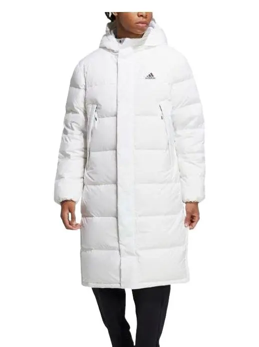 Adidas Long Down Jacket - White