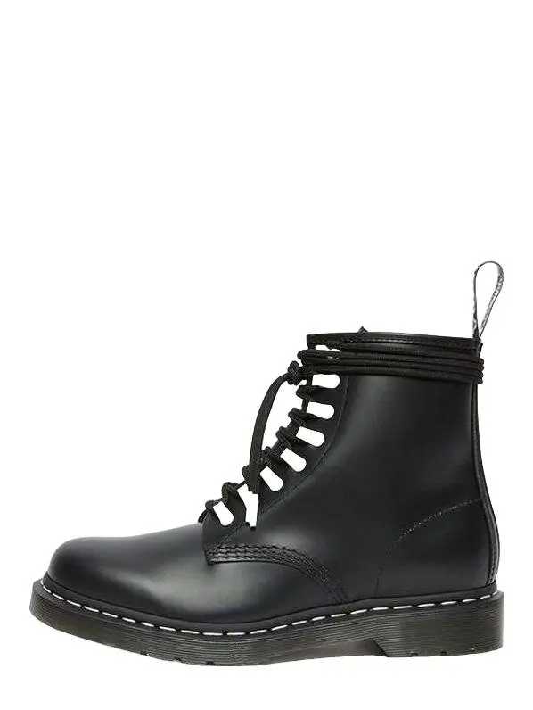 Dr. Martens 1460 Contrast Hardware Lace Up Leather Boots - Black