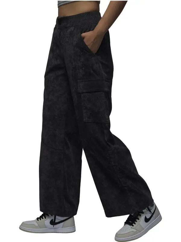 JORDAN Corduroy Cargo Pants - Black
