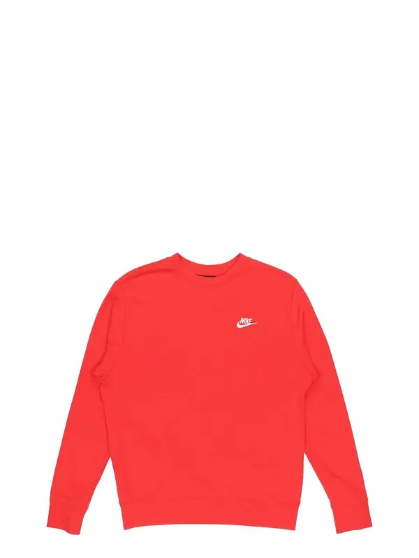 Nike Club French Terry Crewneck Sweatshirt - Red