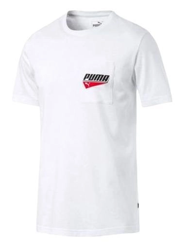 PUMA Pocket T-shirt - Snow