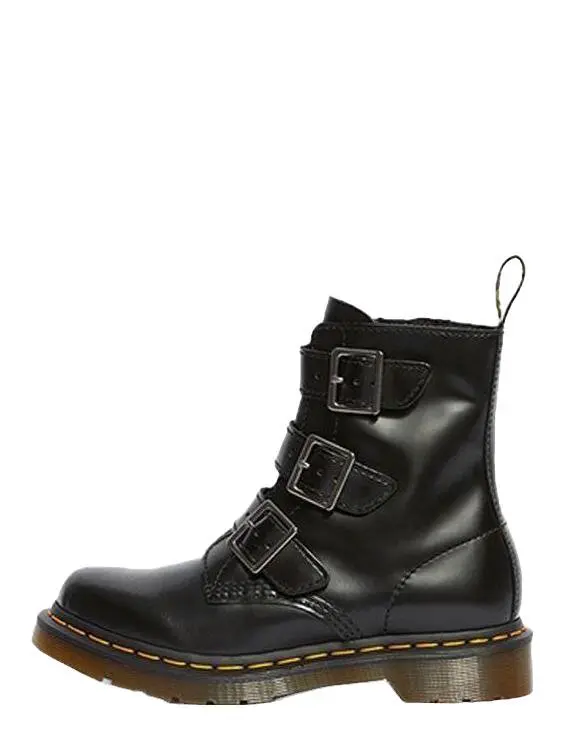 Dr. Martens Blake High Top Buckled Boots - Black