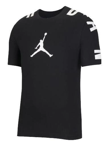 JORDAN Flying Casual Sports Short Sleeve T-shirt - Black