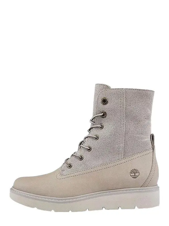 Timberland Auth Teddy Fleece Wide-fit Boots - White/beige