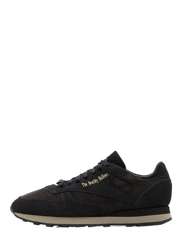 REEBOK Classic Leather X Harry Potter "deathly Hallows - Night Black/dark Root/matte Gold