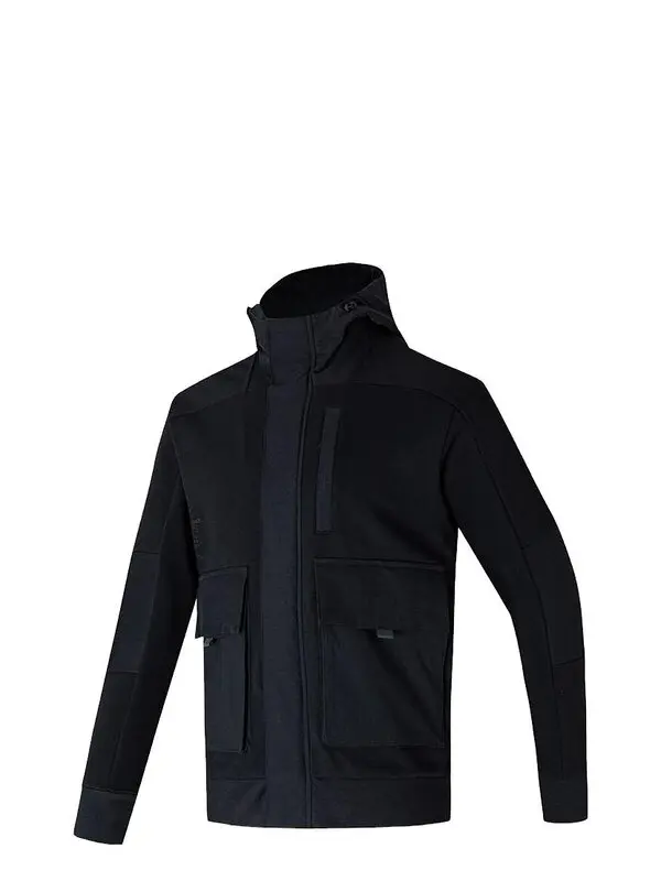 Adidas Zip Up Hooded Jacket - Black