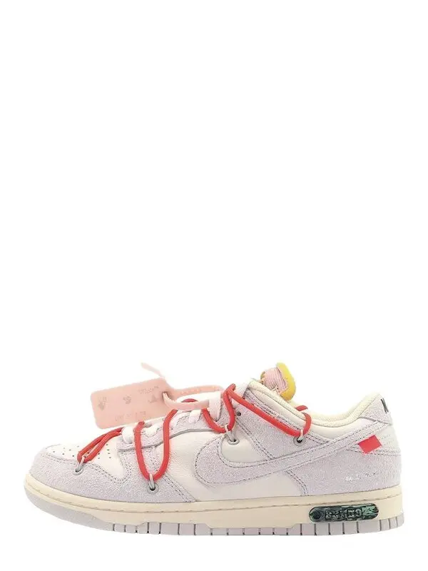 Nike X Off-white Dunk Low 'lot 33 Of 50' Sneakers - Gray/white