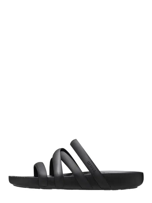 CROCS Strappy Flat Sandals - Black