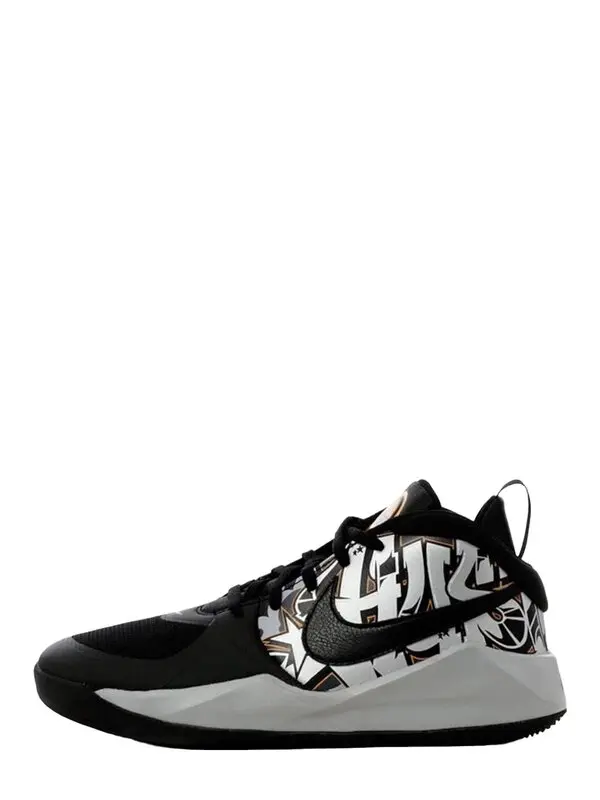 Nike Team Hustle D9 "graffiti" Low Top Sneakers - Black