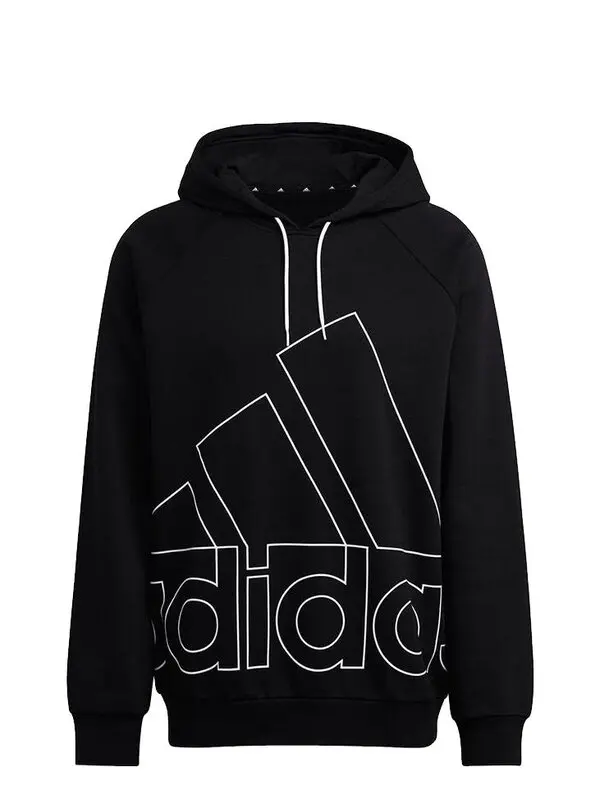 Adidas Big Logo Pullover Hoodie - Black