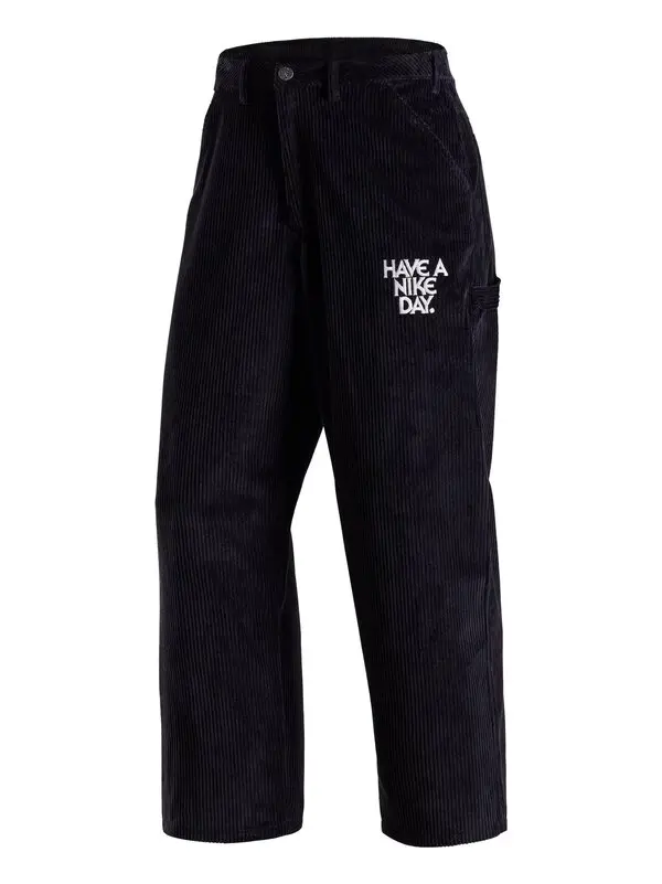 Nike Life Corduroy Cargo Trousers - Black