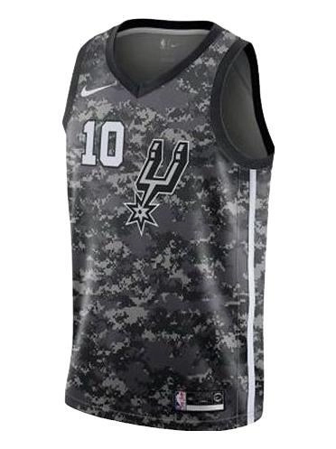 Nike Nba San Antonio Spurs Camouflage Jersey - Black