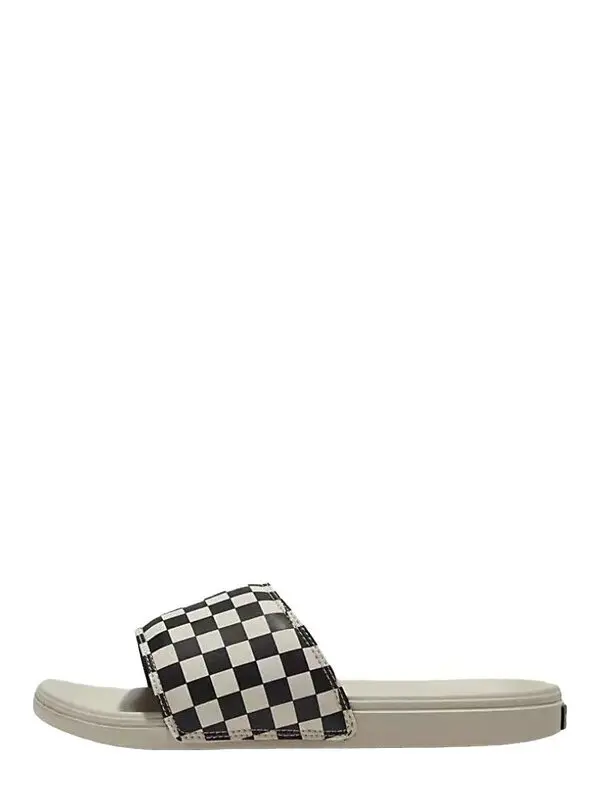 VANS La Costa Checkerboard Slides - White/black
