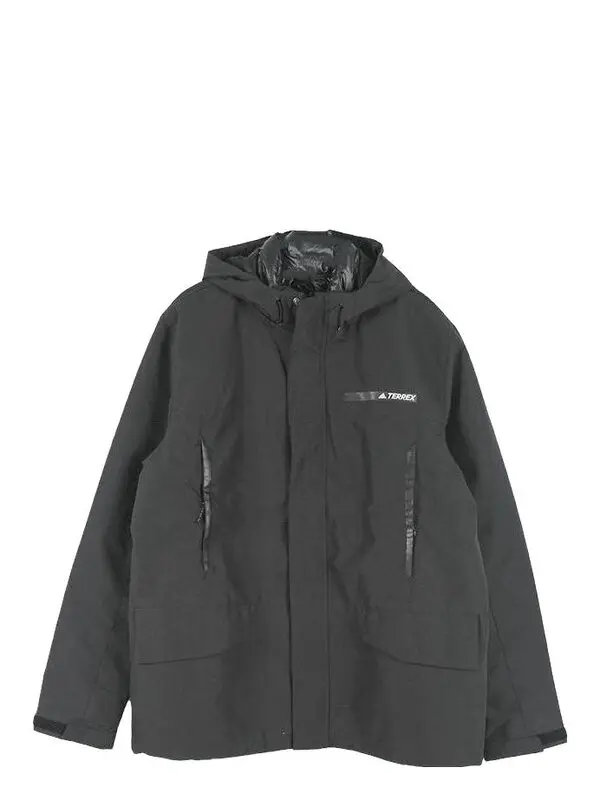 Adidas Hooded Down Jacket With Zipper Closure - Default Colorway