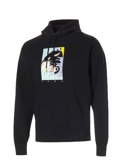 PUMA Graphic Hoodie - Black/white