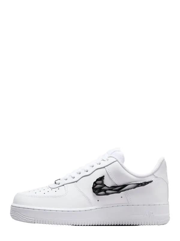 Nike Force 1 Low "liquid Metal Swoosh" Sneakers - White/black
