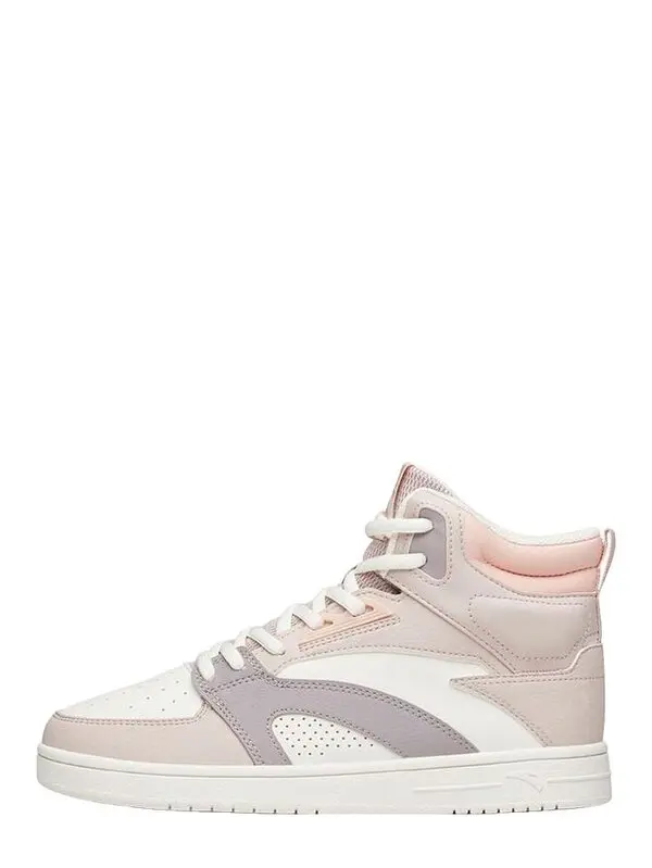 ANTA Skateboarding Series High-top Sneakers - Pink/white/mauve