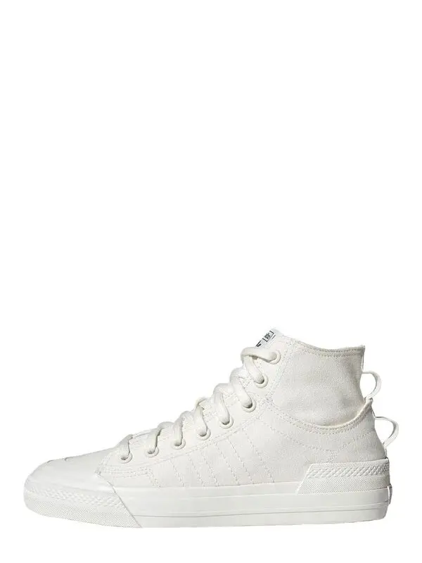 Adidas Nizza High Top Lace-up Sneakers - White
