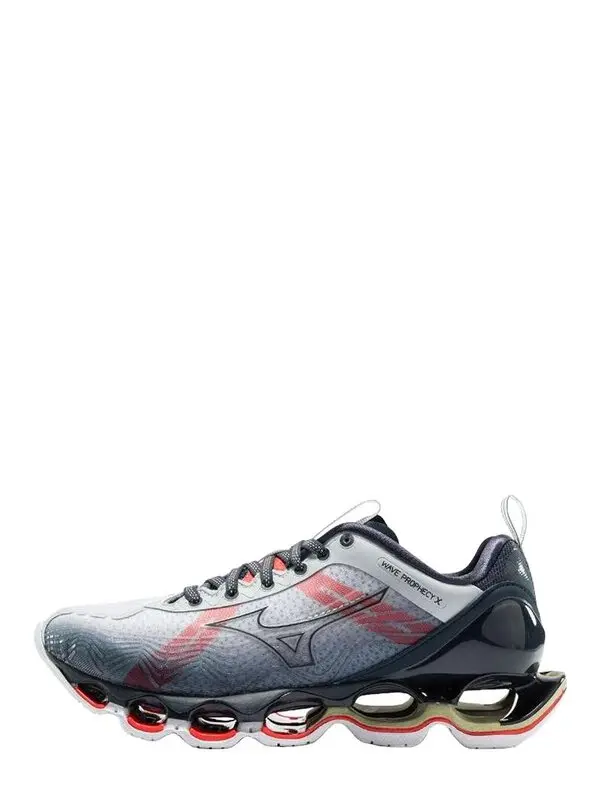 Mizuno Wave Prophecy X 10 Athletic Sneakers - Grey/red