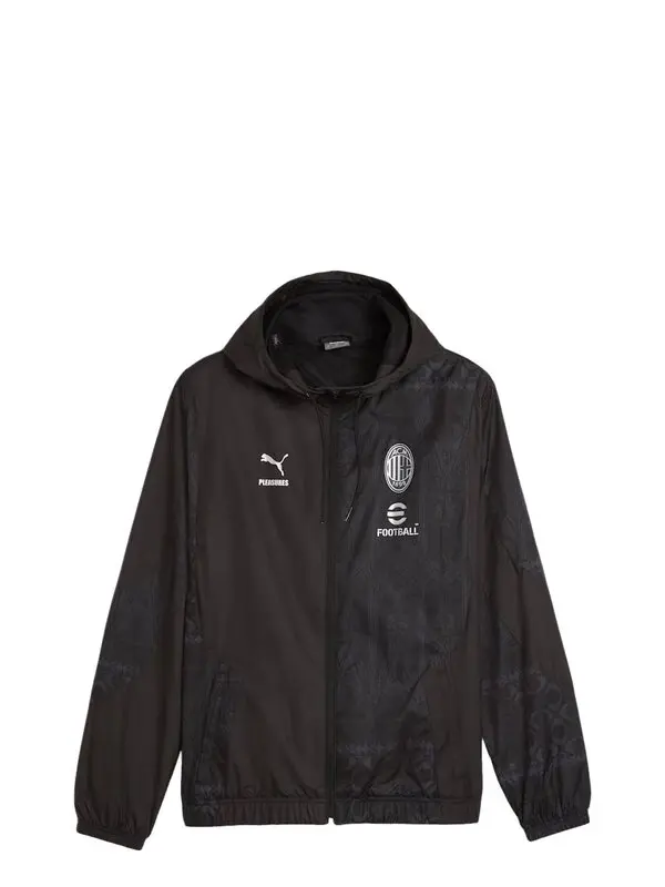 PUMA X Ac Milan Pleasures Football Pre-match Jacket - Black