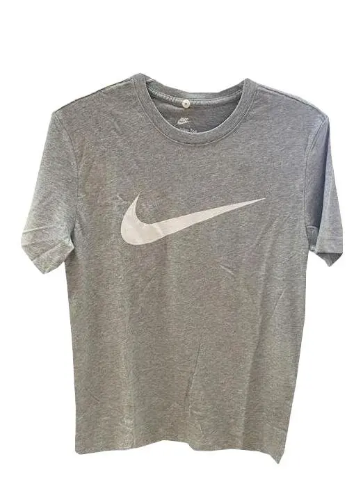 Nike Logo Printed Loose Fit T-shirt - Grey