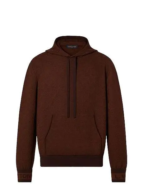 LOUIS VUITTON Drawstring Hooded Pullover - Brown