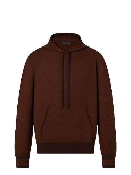 LOUIS VUITTON Drawstring Hooded Pullover - Brown