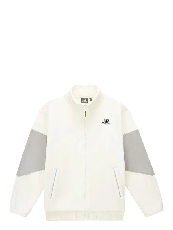 NEW BALANCE Zip Up Track Jacket - White/grey