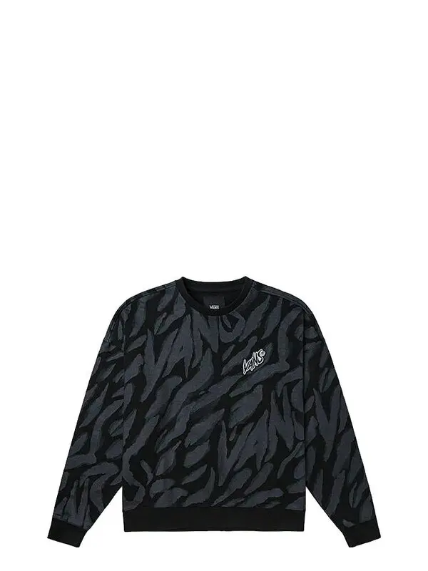 VANS Pullover With Tiger Stripe Print - White