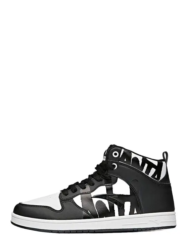 ANTA Skateboarding Series High-top Sneakers - Black/white