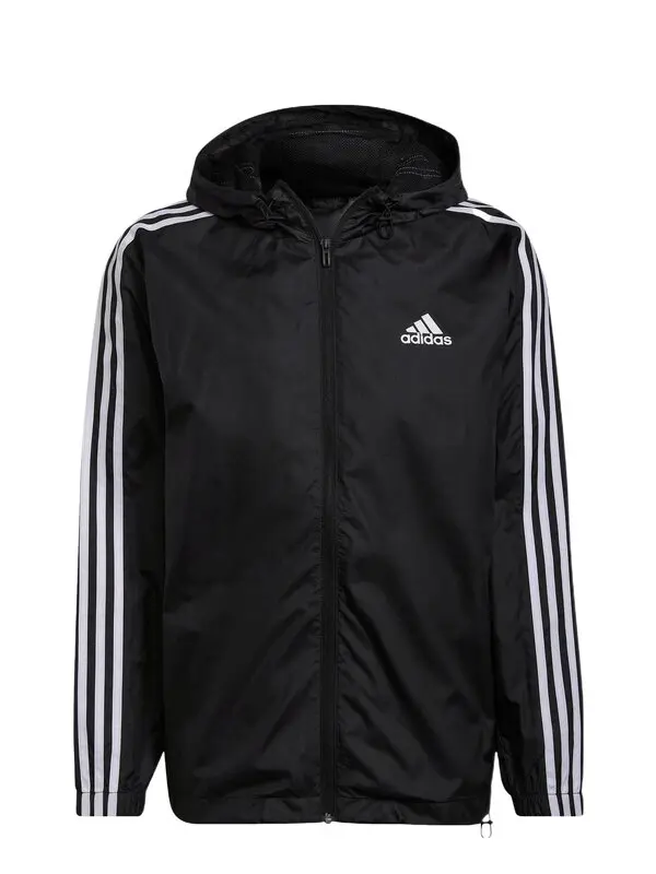 Adidas 3s Wb Stripe Logo Micro Mark Printing Sports Training Hooded Jacket - Multi-color