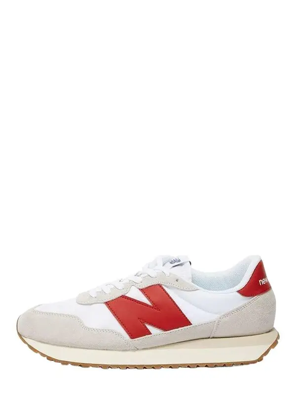 NEW BALANCE 237 Low Top Sneakers - White/red