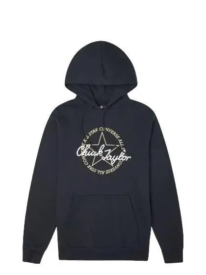 CONVERSE Chuck Patch Deconstructed Pullover Hoodie - Black