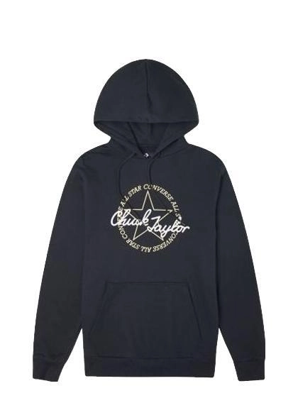 CONVERSE Chuck Patch Deconstructed Pullover Hoodie - Black