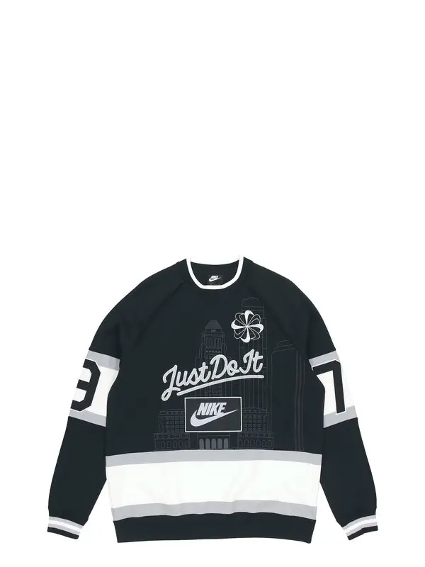 Nike City Version Los Angeles Splicing Limited Sweatshirt - Black/sail/wolf Grey