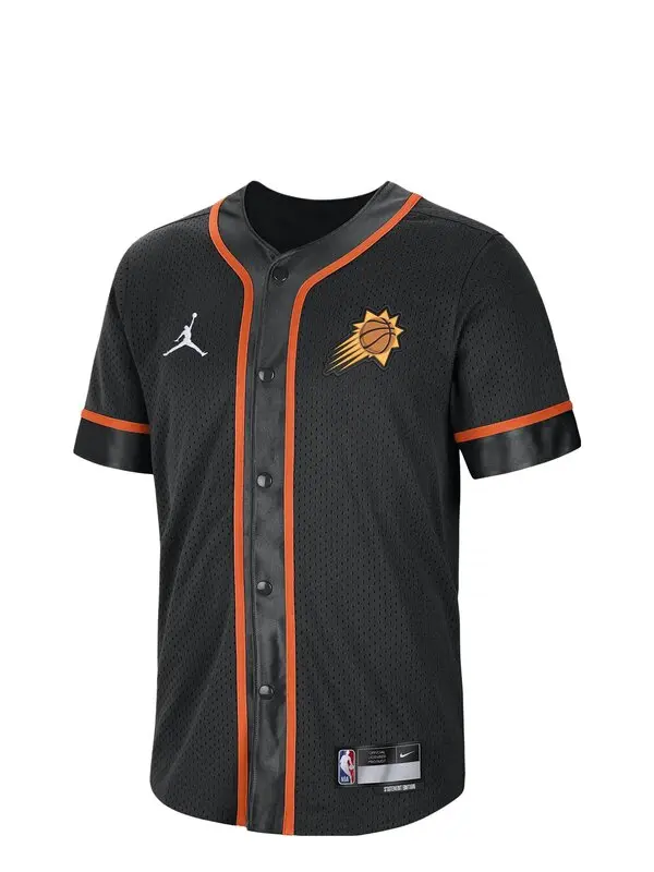 JORDAN Air Phoenix Suns Statement Edition Dri-fit Nba Short-sleeve Top - Black/brilliant Orange/white