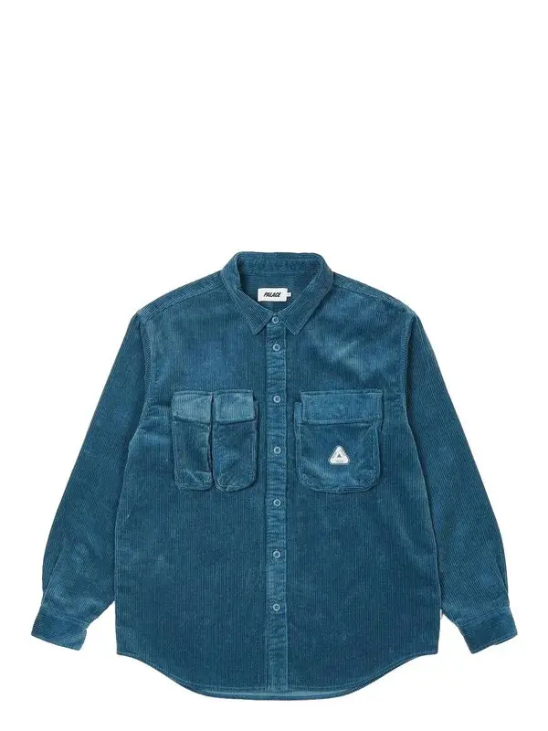 PALACE Cargo Cord Shirt - Blue