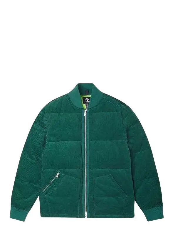 CONVERSE Corduroy Puffer Jacket - Green